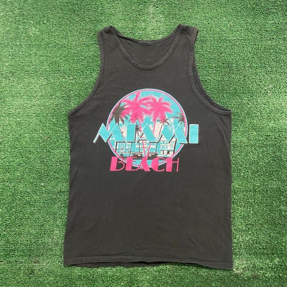 Vintage | Shirts | Vintage Y2k Miami Beach Essential Tropical Beach ...